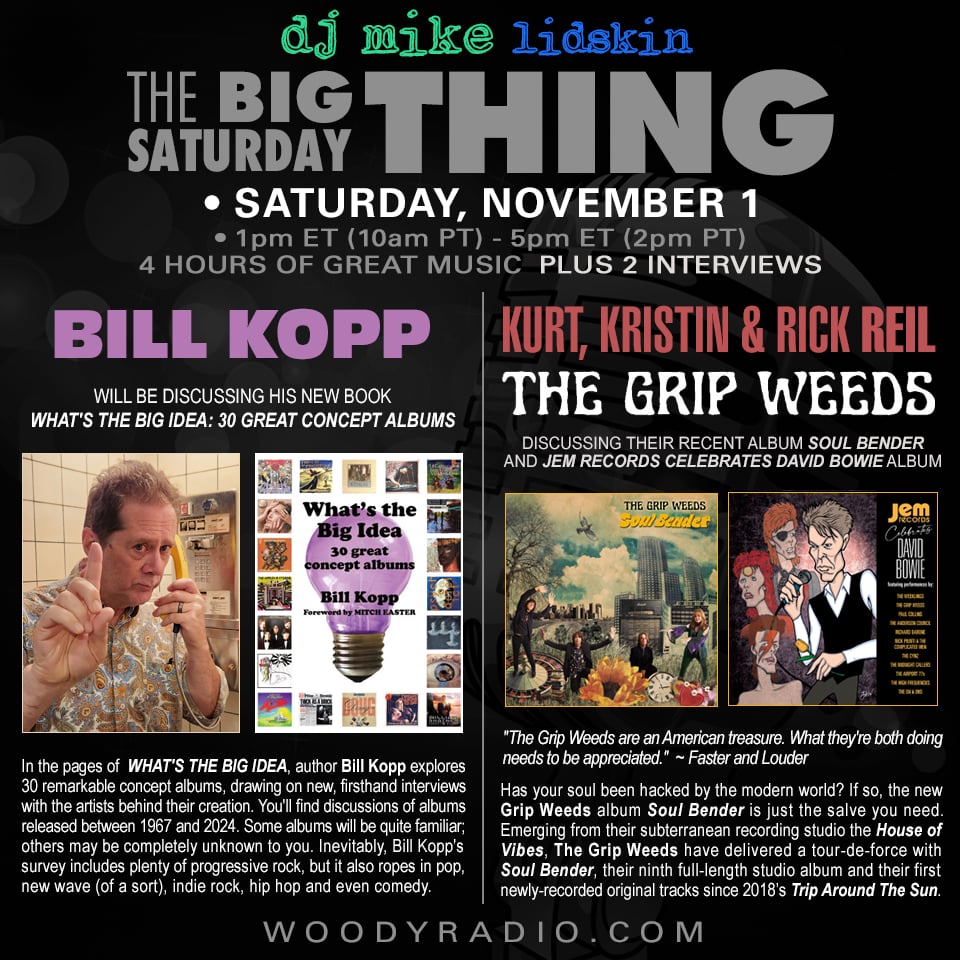 Woody Radio DJ Mike Show #614 11/1/2025: Conversations with Bill Kopp ...